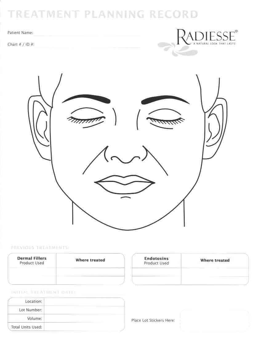 COSMETIC FACE DIAGRAM COSMETIC FACE DIAGRAM